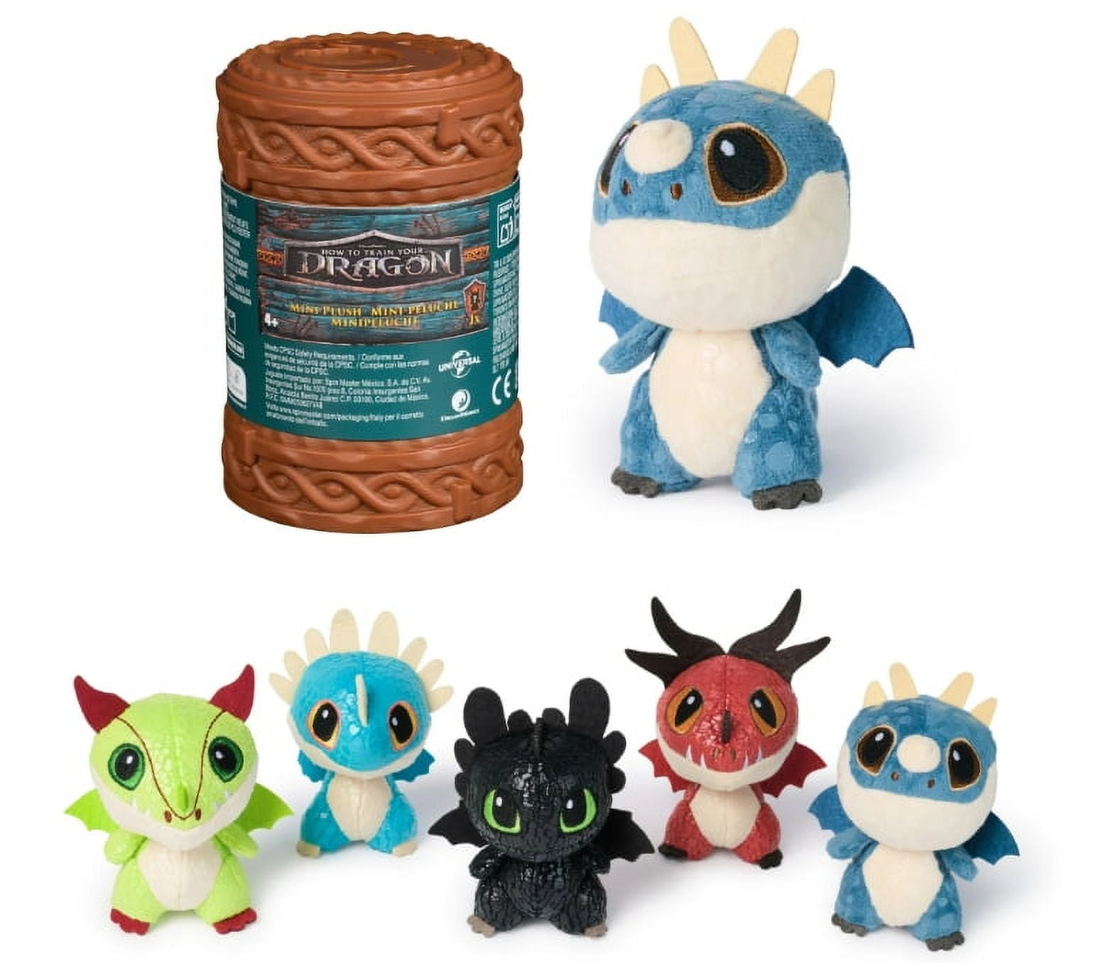 Dragons How to Train Your Dragon, 3-inch Mini Surprise Plush Toy ...