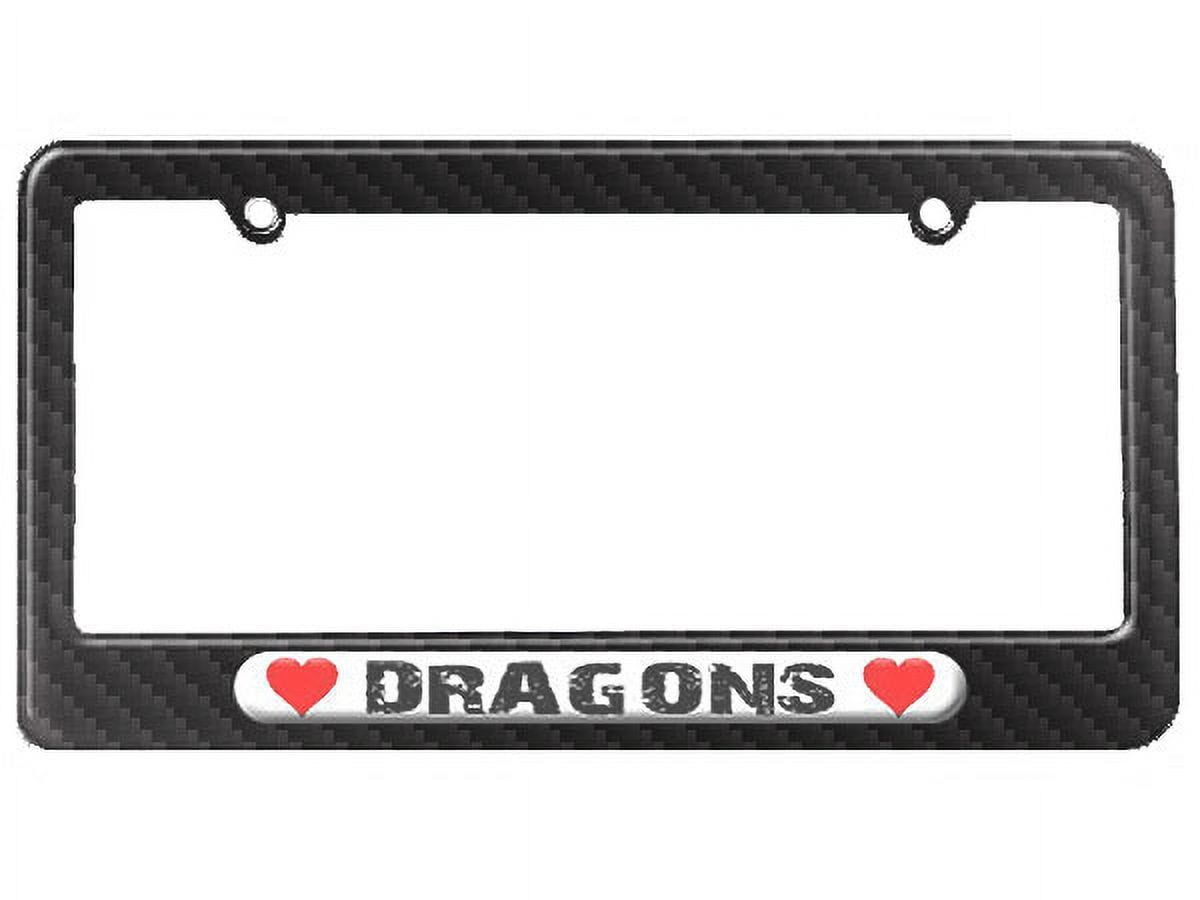 Dragons Love with Hearts License Plate Frame - Walmart.com