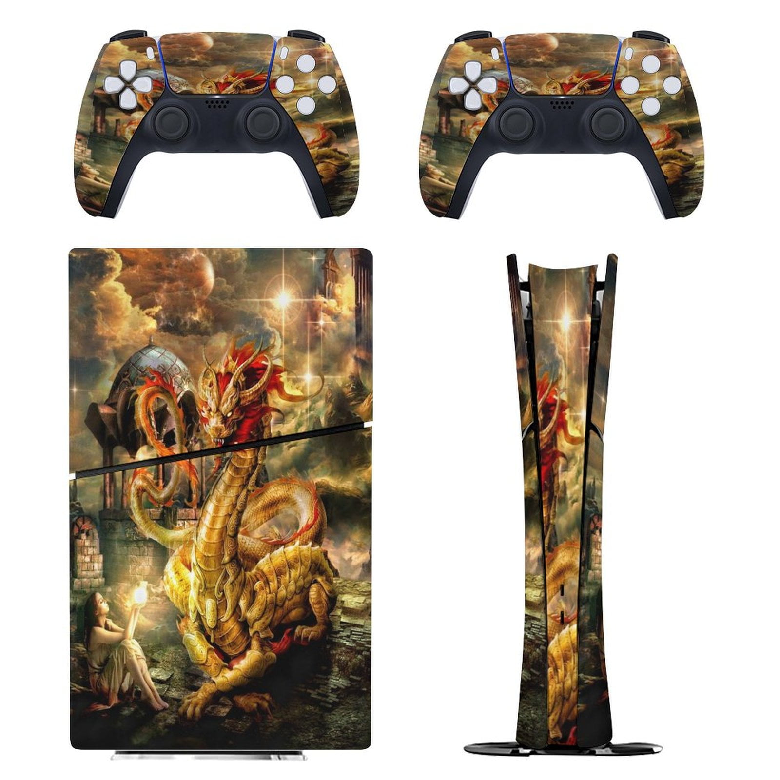 Dragons, Maidens, Chaos PS5/PS5 Slim Digital Disc Skin Sticker For ...