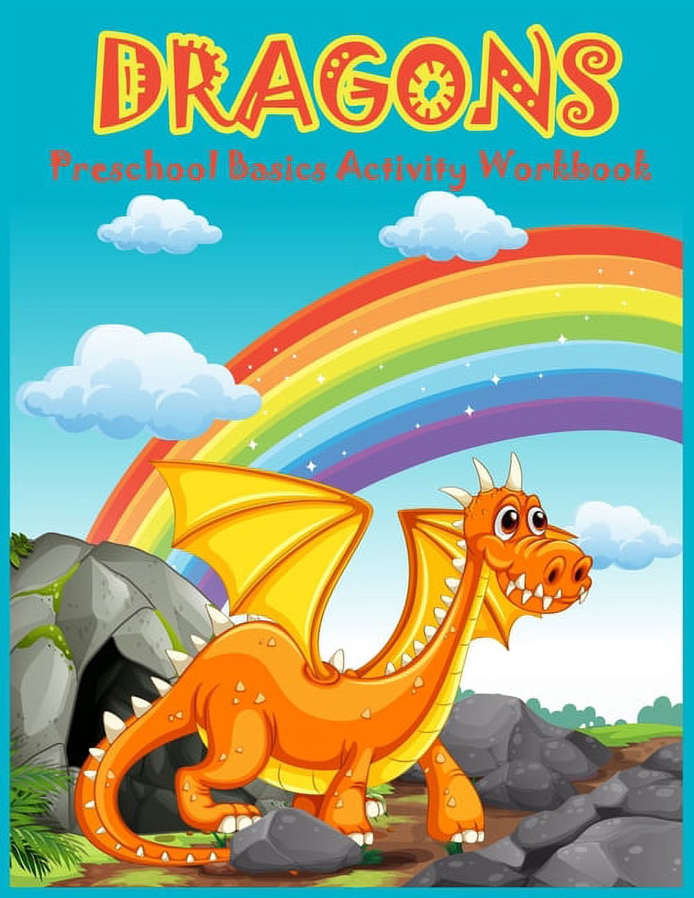 Dragons Preschool Basics Activity Workbook: Dragons Coloring and ...