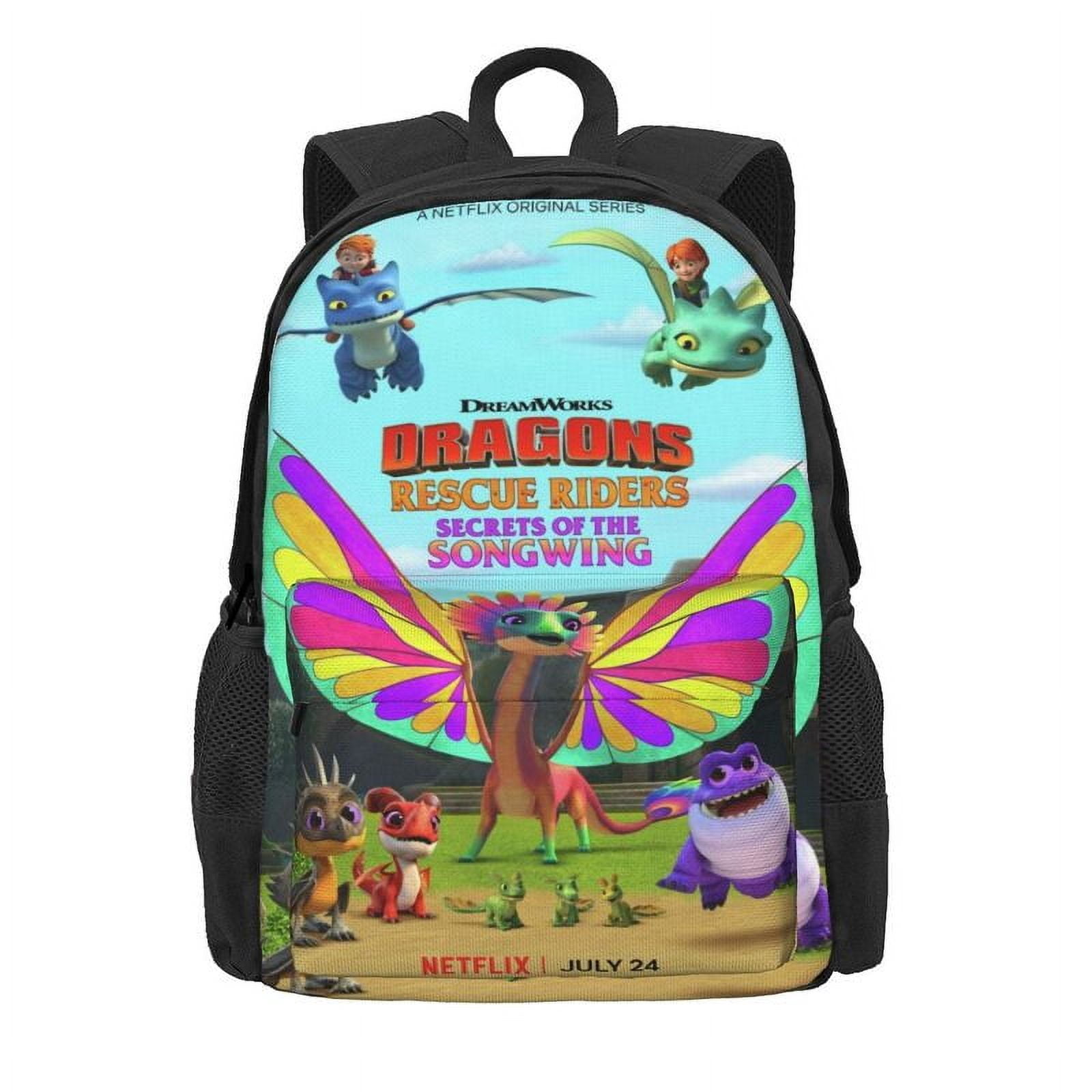 Dragons Rescue Riders Backpack Lightweight Casual School Backpacks Bags ...