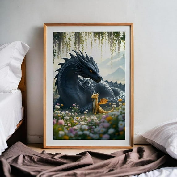 Dragons Tairn and Andarna Poster - Fourth Wing of Rebecca Yarros Iron ...