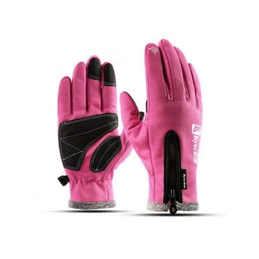 BadPiggies Winter Warm Touch Screen Gloves, Thick Fleece Lining Suede ...