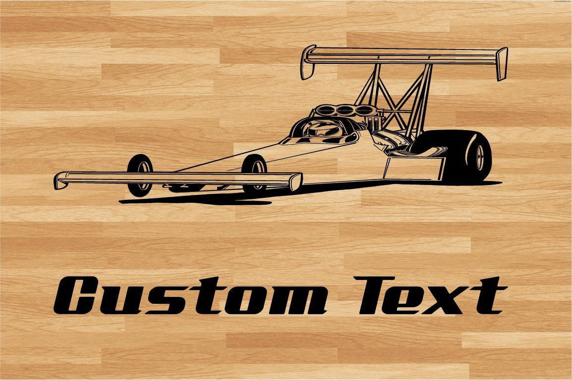 Dragster Drag Racing Car Wall Decal - Auto Wall Mural - Vinyl Stickers ...