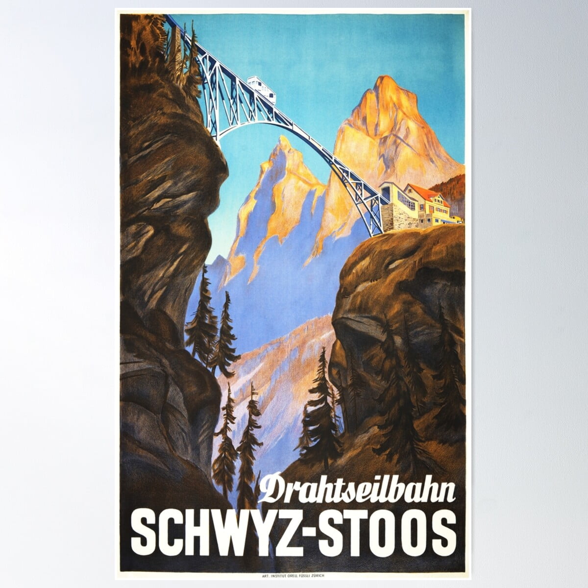 Drahtseilbahn Schwyz Stoos Switzerland Cable Car Funicular Tram Service ...