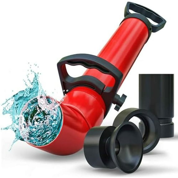 Drain Blaster with 3 Attachments [68oz Volume] - High Pressure Air ...