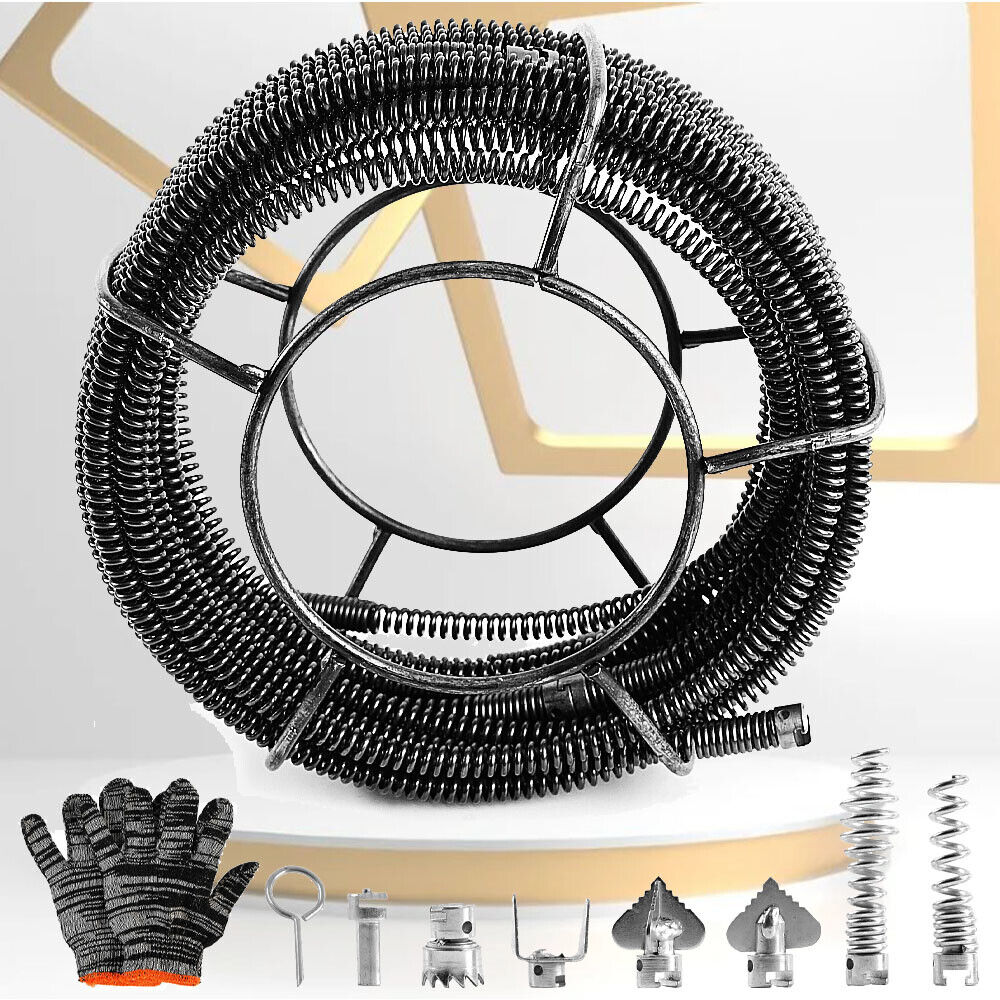 Drain Cable Sewer Cable Drain Cleaner Cable Auger Snake Pipe 1/2in-7 ...