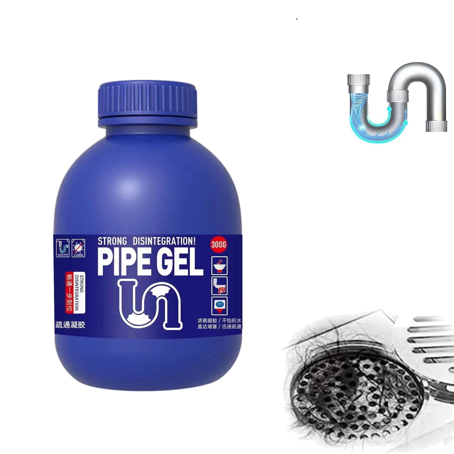 Drain Cleaner 300ml | Powerful Pipe Unclogging Solution for Clogs ...