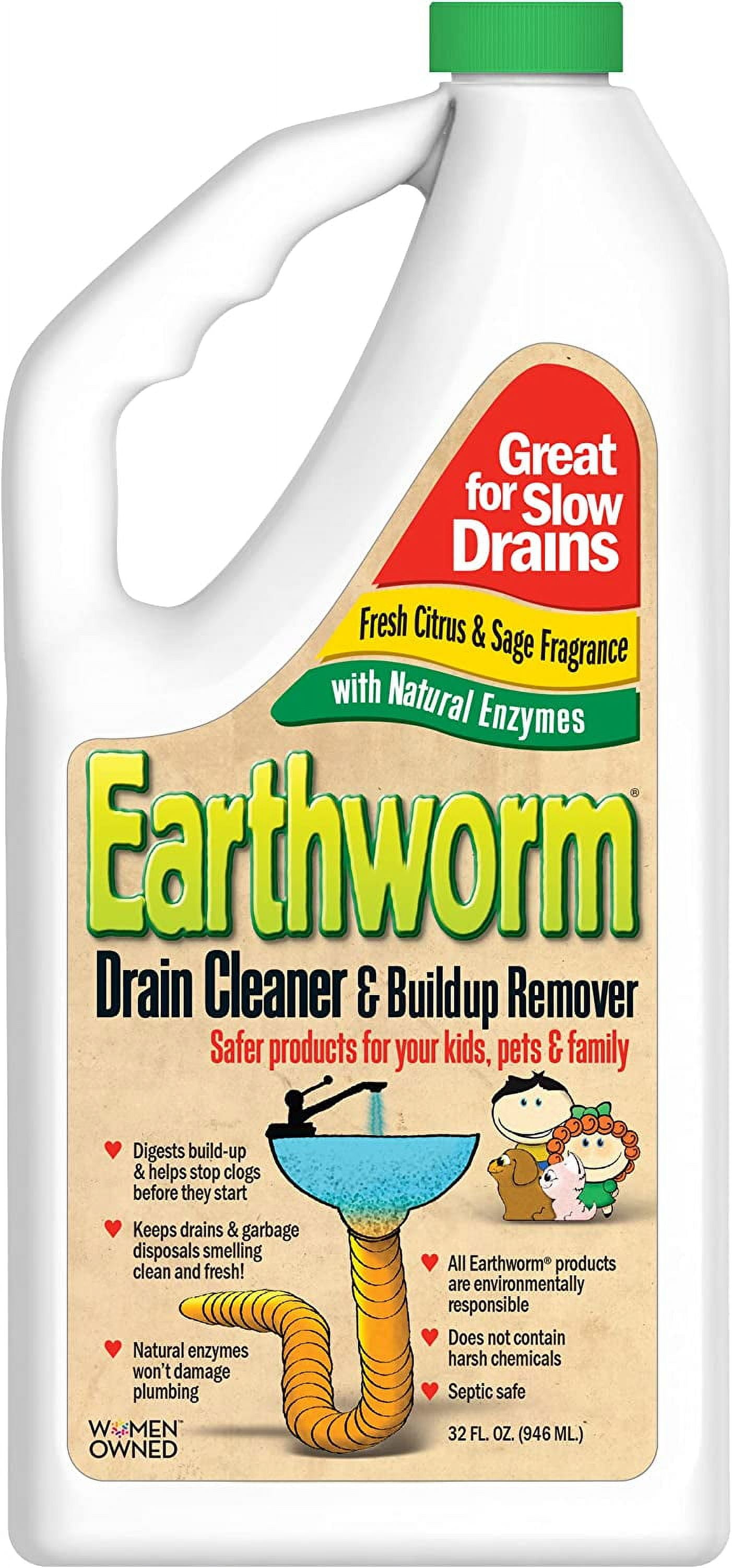 Drain Cleaner - Clog Remover - Drain Opener/Deodorizer - Natural ...