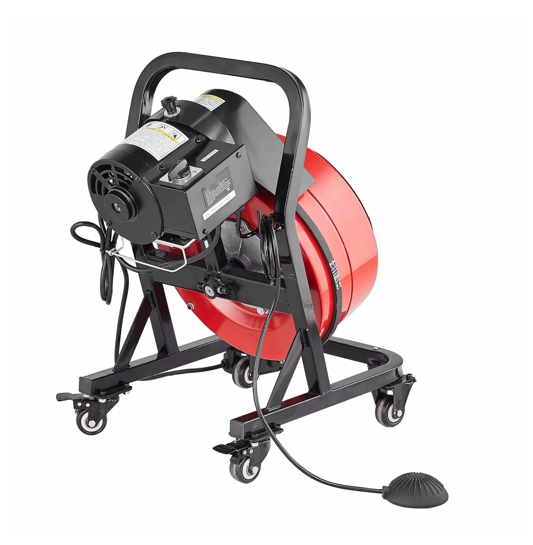 Drain Cleaner Machine 50FT x 1/2 Inch, Manual Feed Snake Auger with ...