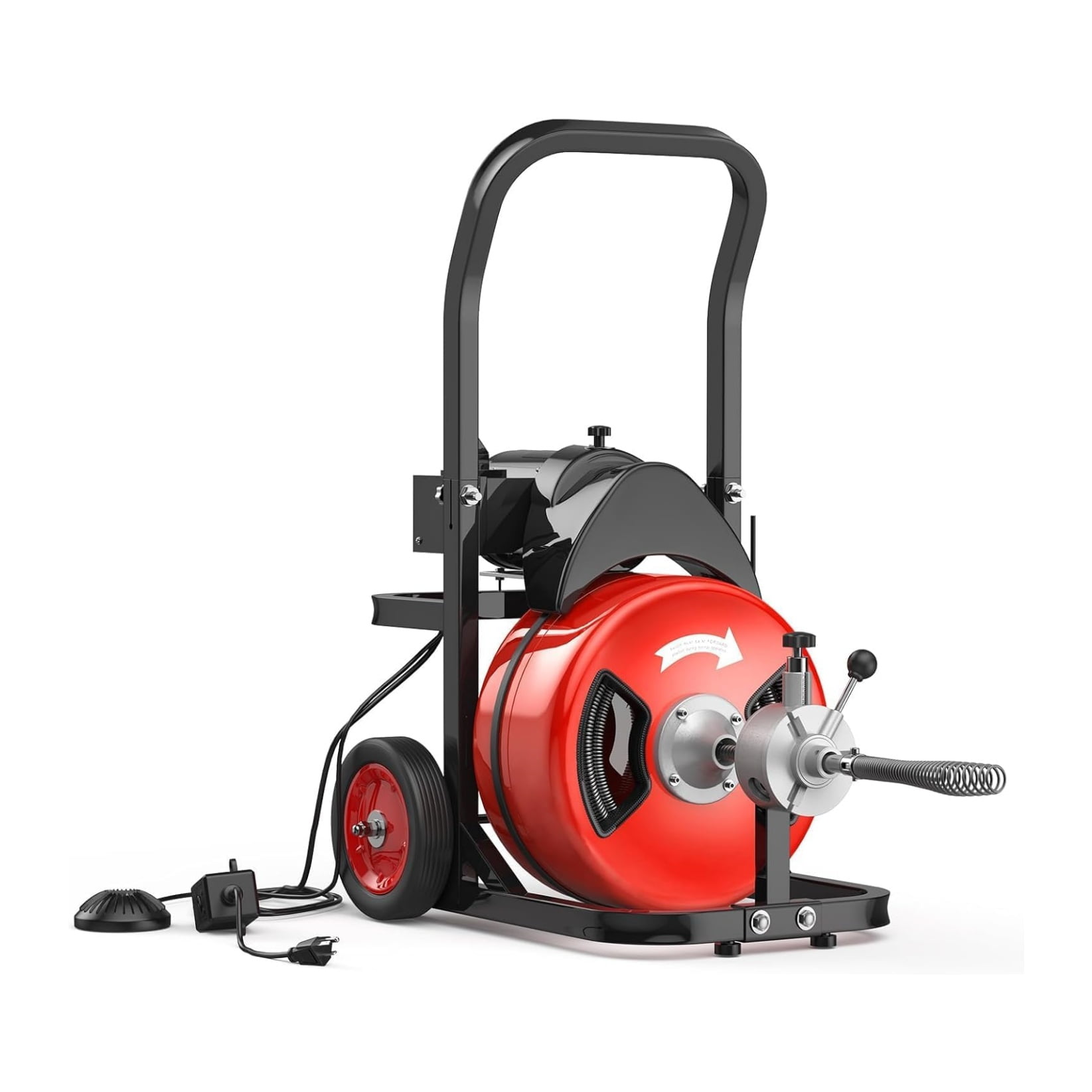 Drain Cleaner Machine, 75/100FT Drain Cleaning Machine Sewer Auger Auto ...