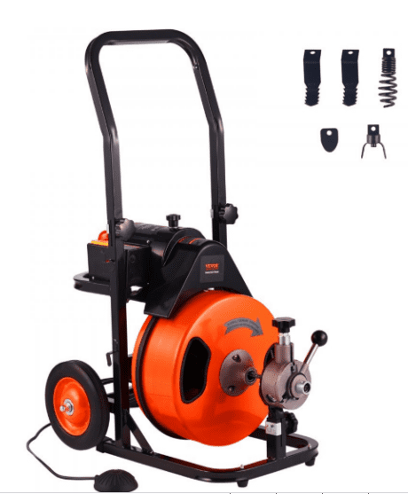 Drain Cleaner Machine,Drain Auger 100ft x 1/2 Inch Drain Cleaning ...