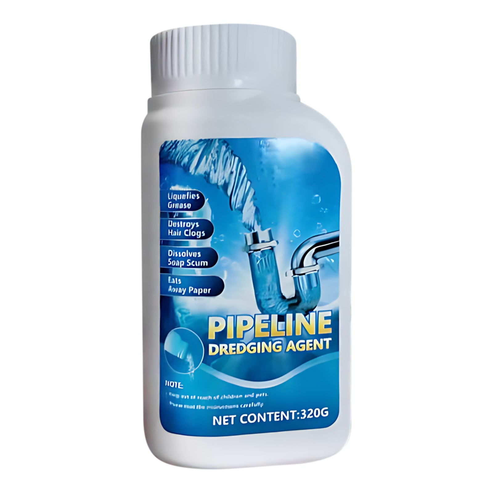 Drain Cleaner Powder For Clogged Pipes Sinks Toilets, Fast-Acting ...