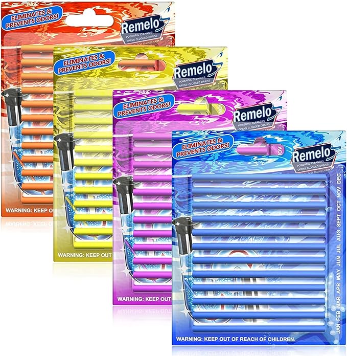Drain Cleaner Sticks,Non-Toxic Drain Cleaner & Deodorizer Sticks for ...