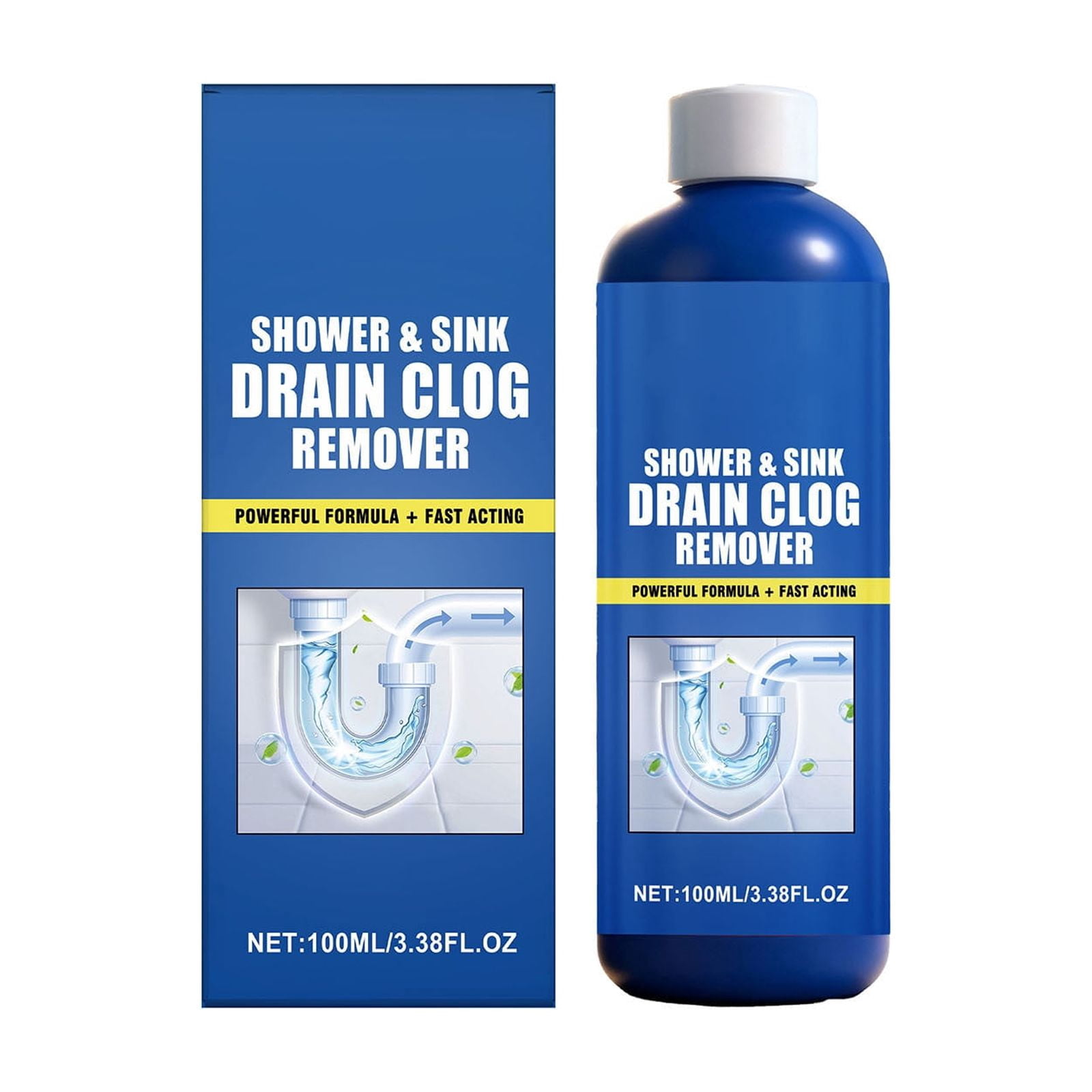 Drain Cleaner Unclog Gel for Sink Shower Bathtub Toilet Pipe Unblocker ...