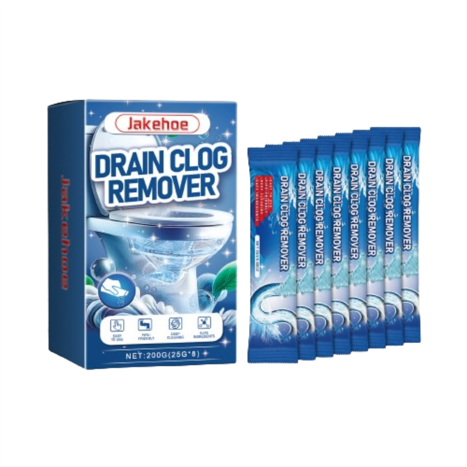Drain Clog Remover - 8 Pack Drain Cleaner Hair Clog Remover, Powerful ...