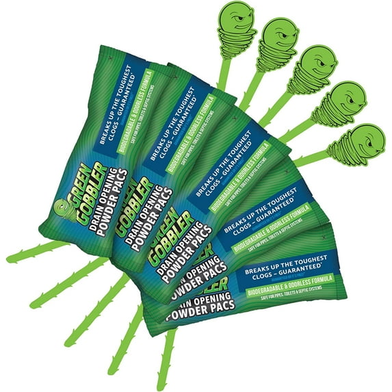 Drain Clog Remover & Drain Cleaner Powder (5 Pacs & 5 Tools) - Walmart.com