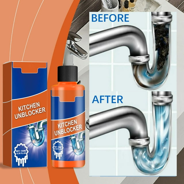 Drain Clog Remover,Kitchen Drain Cleaner,Powerful Pipe Cleaning ...