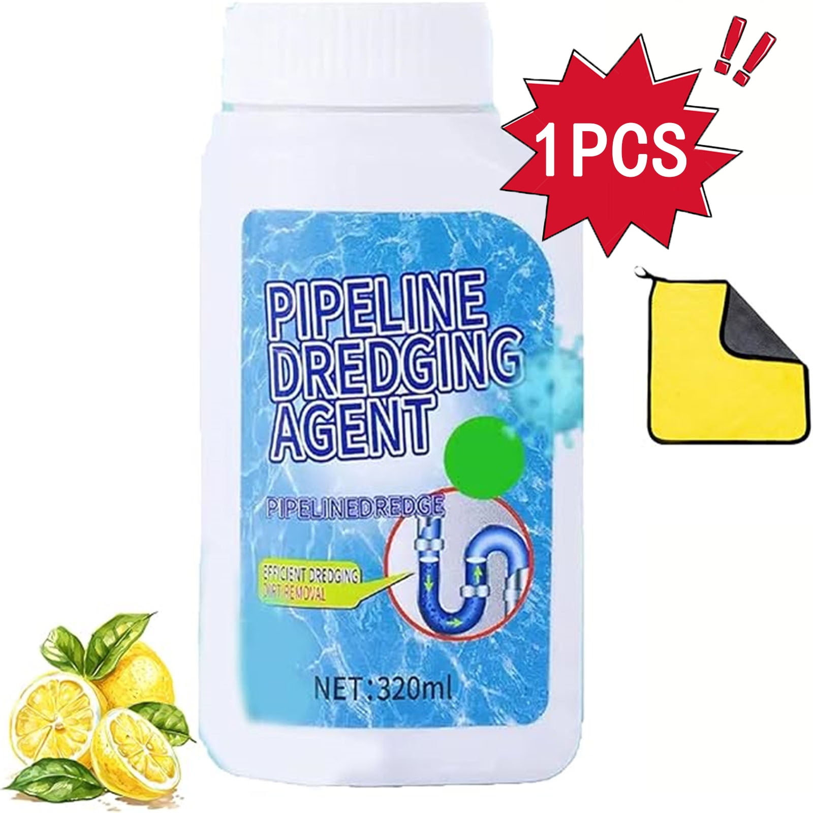 Drain Clog Remover, Toilet Cleaner, Dredging Agent, Powerful Quick ...