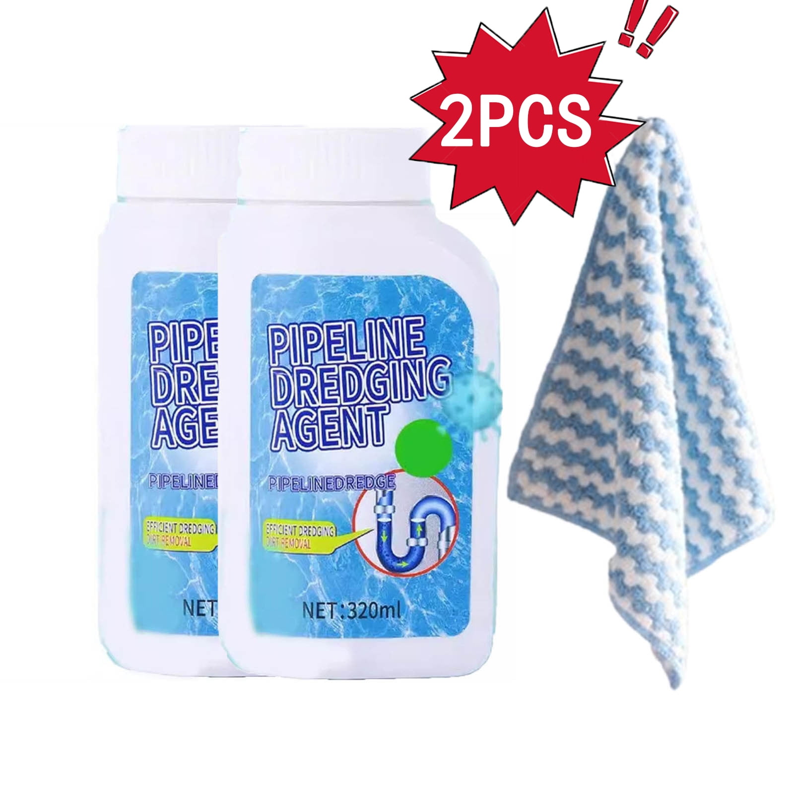 Drain Clog Remover, Toilet Cleaner, Dredging Agent, Powerful Quick ...