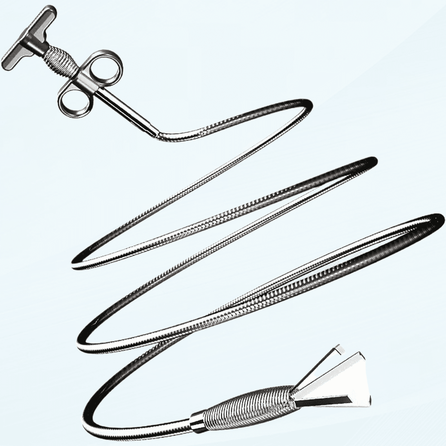 35/63in Drain Clog Remover Tool with 4 Claws, Flexible Grabber Pickup ...