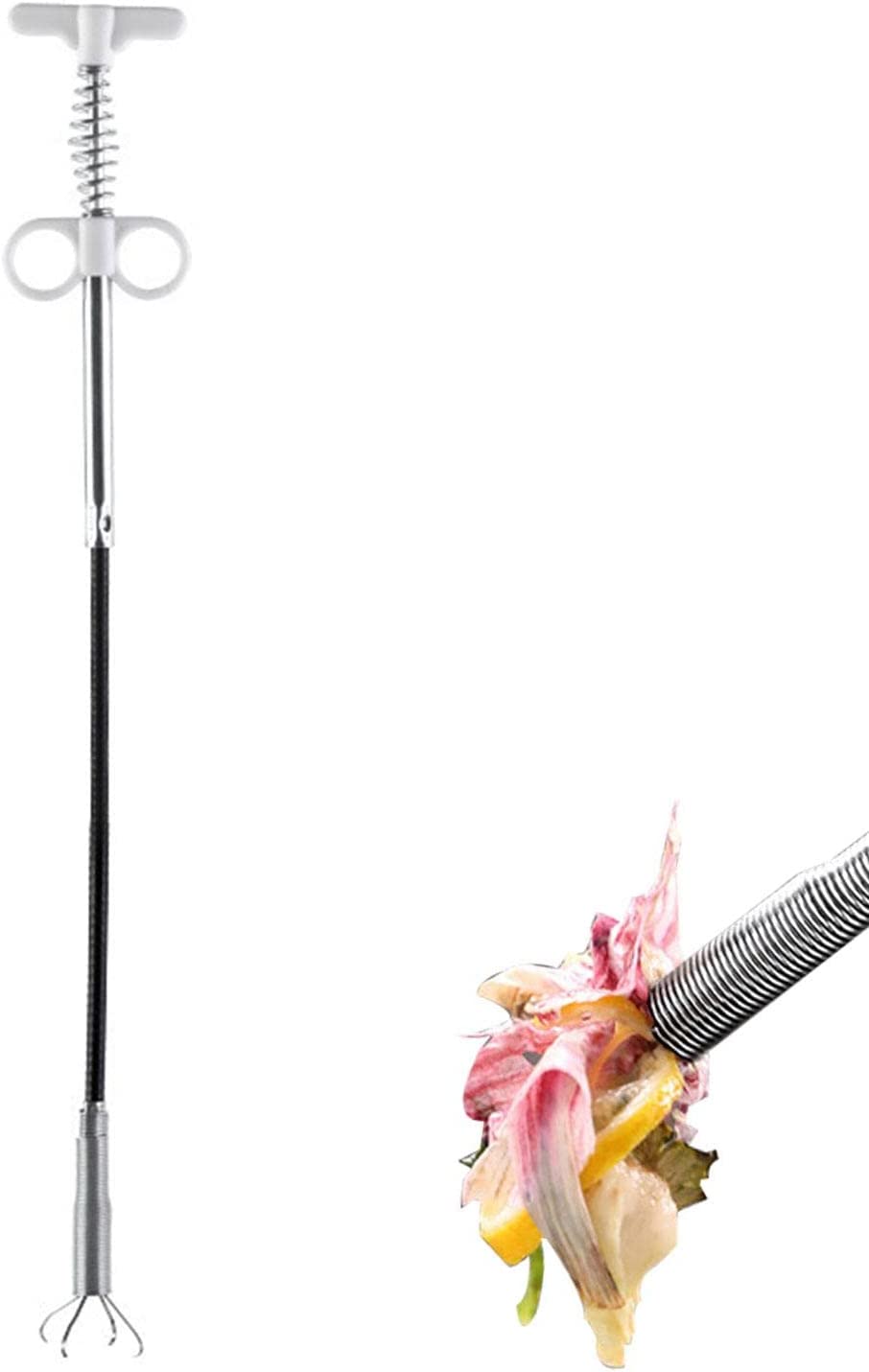 Drain Clog Remover Tool | Long Flexible Grabber Claw - 4 Claws Kitchen ...