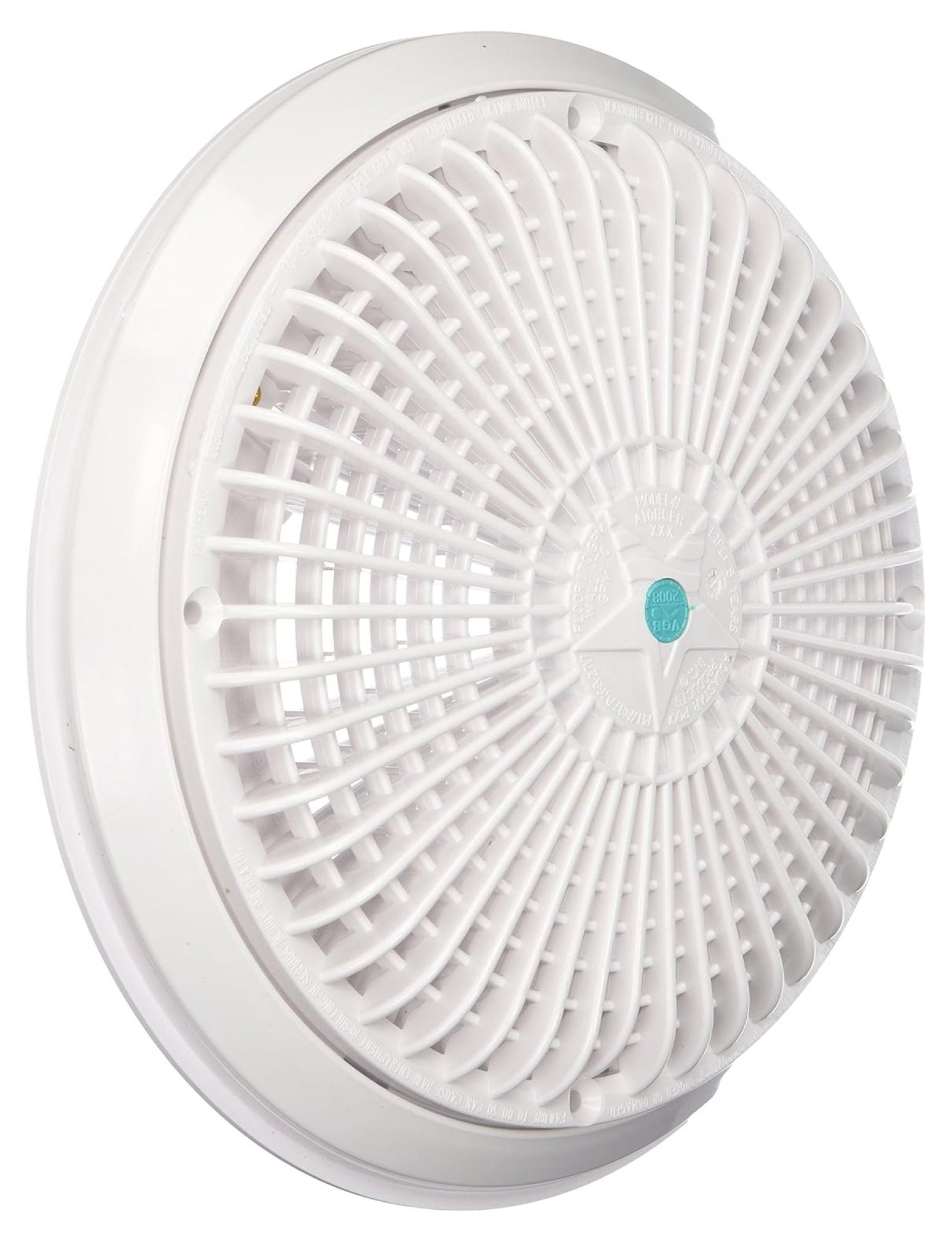 Drain Cover, VGB Univ.-Fit, 10" W/ 8" Frame, White 10AVRCFRV101 ...