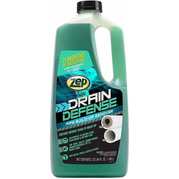 Drain Defense Pipe Build-Up Remover - 64 Ounces - ZLDC648 ...