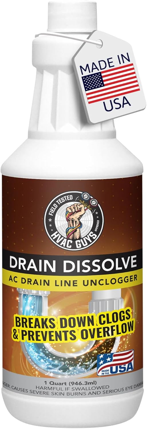 Drain Dissolve | AC Drain Line Cleaner & Unclogger | Heat Generating ...