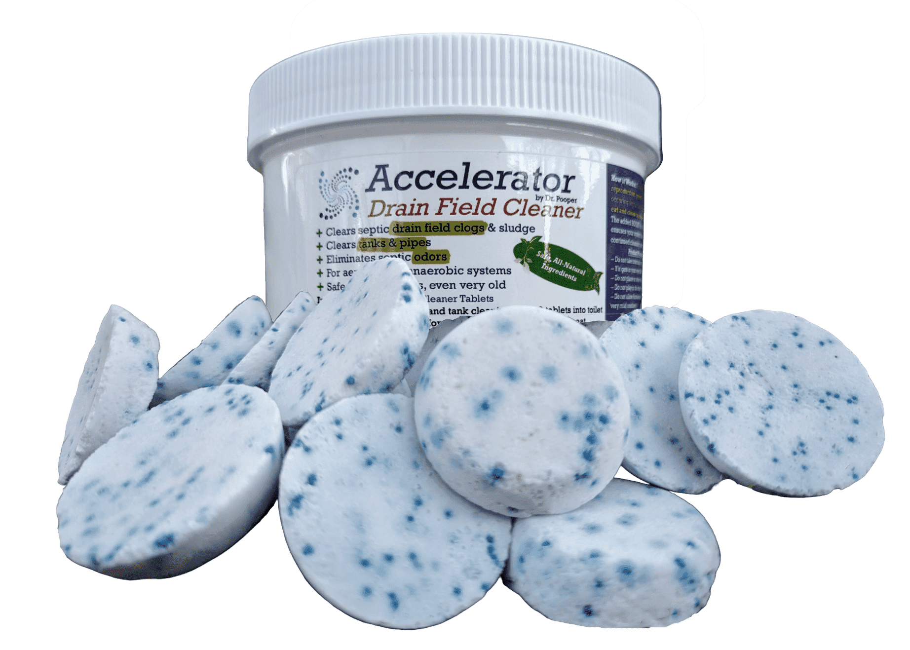 Dr. Pooper's Safe Septic Tank Tablets-Clog Remover, Odor Eliminator ...