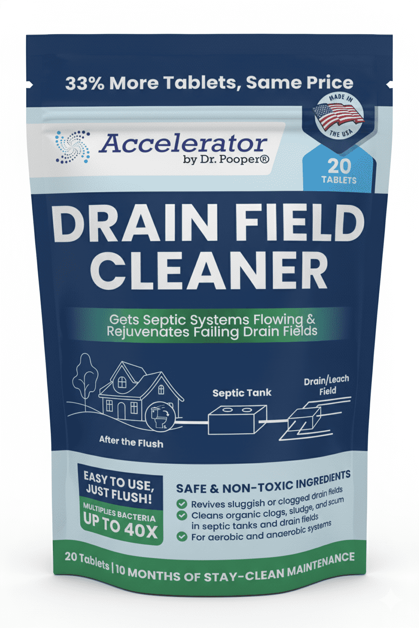 Accelerator by Dr. Pooper, Septic Tank Cleaner Tablets, Odor Eliminator ...