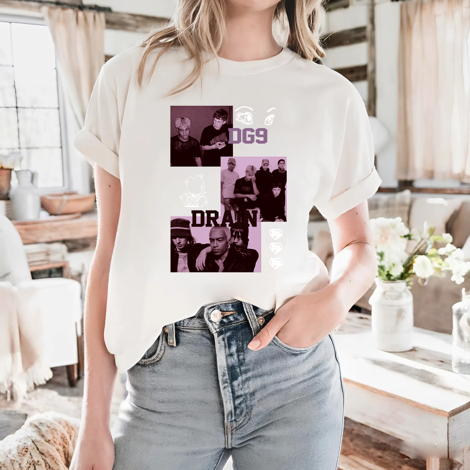 Drain Gang with Ecco2k & Bladee Sad Boys Cloud Rap Merch Unisex T-shirt ...