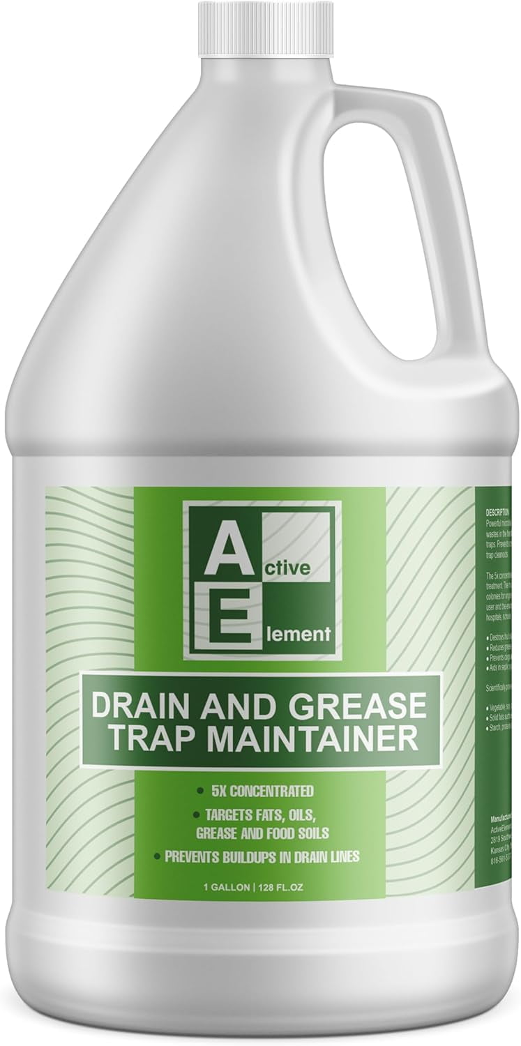 Drain and Grease Trap Maintainer- 1 Gallon (128 Treatments ...