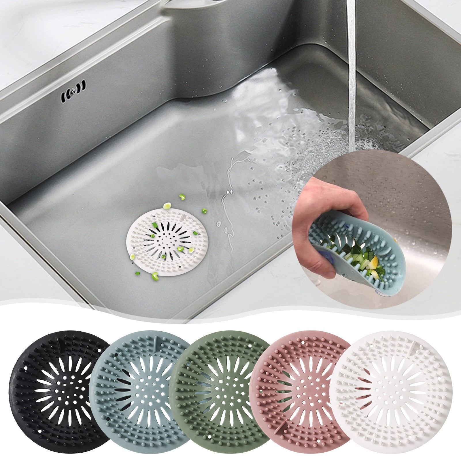 Drain Hair Catcher – Bathroom Sink Strainer | Clog-Resistant Sewer ...