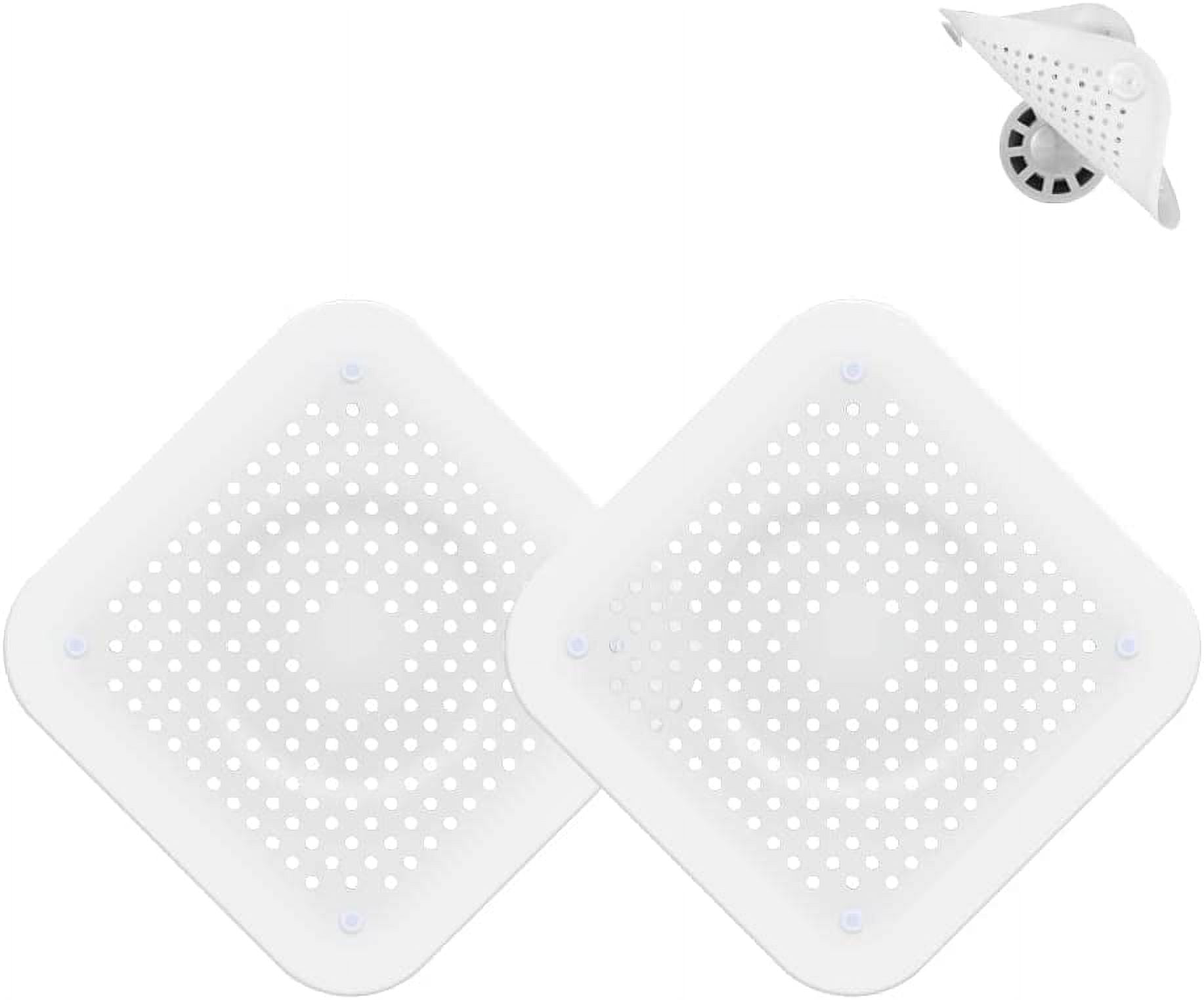 Drain Hair Catcher, Square Drain Cover for Shower, Easy to Install and ...