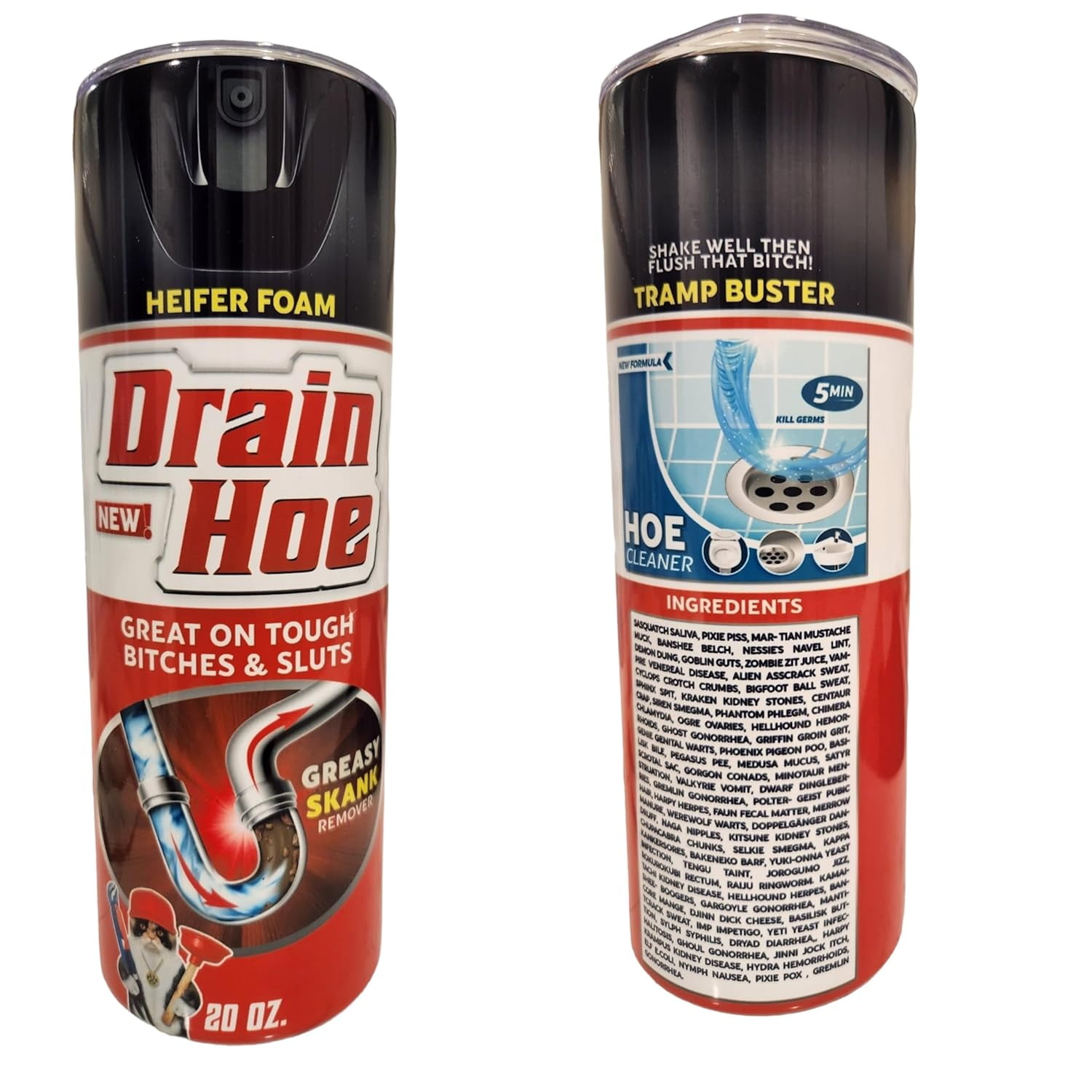 Drain Hoe Bitch disinfectant spray 20oz stainless tumblers cup coffee ...