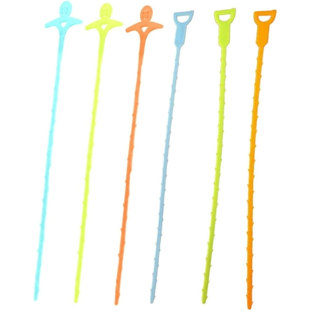 Drain Hook Tool 6pcs Cleaning Tools for Sink Plastic Hooks Drain Clog ...