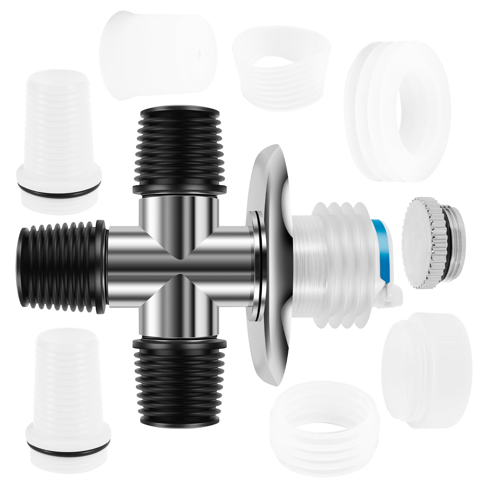 Drain Hose Seal Stainless Steel Floor Drain Connector with Silicone ...