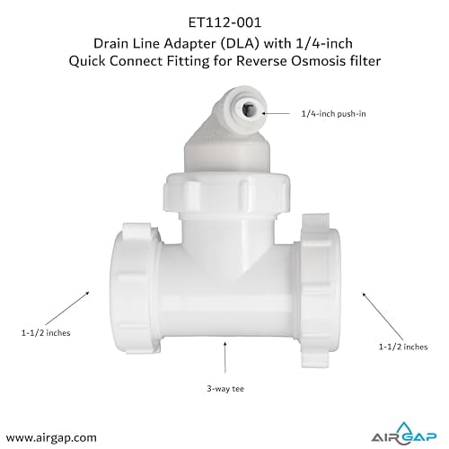 Drain Line Adapter (DLA) with 1/4-inch Quick Connect Fitting for ...