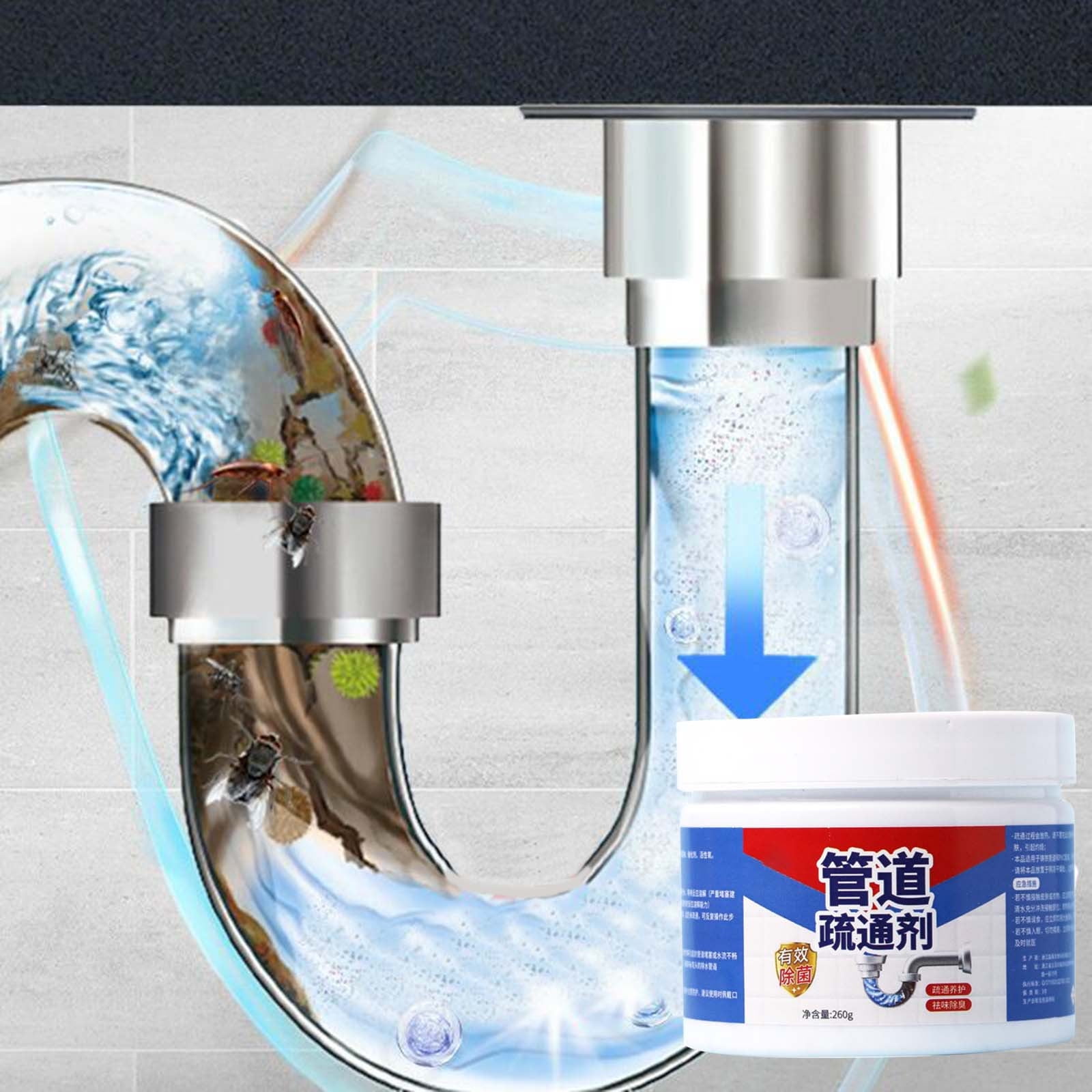 Drain Opener Unclogs Bathroom And Kitchen Drains Shower Pipes (1PSC ...