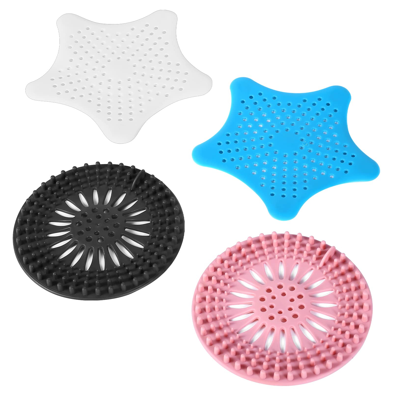 Drain Protector, Hair Catcher Shower Hair Drain Catcher Bathtub Hair ...