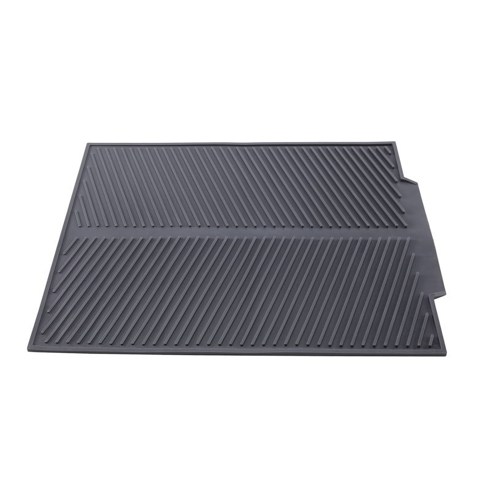 Drain Rack Silicone Dish Drainer Tray Large Sink Drying Rack Worktop ...