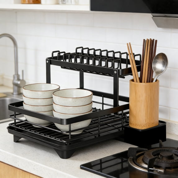 Drain Rack Stainless Steel Dish Drying Rack For Kitchen Countertop ...