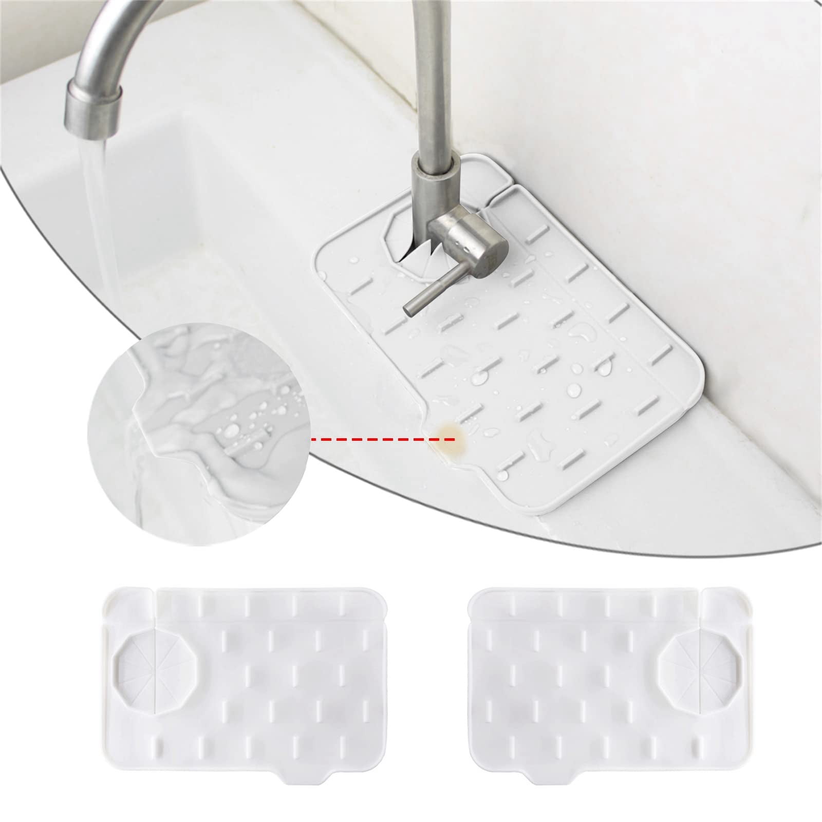 Drain Rack Stainless Steel Kitchen Drain Pad Water Retaining Mat for ...