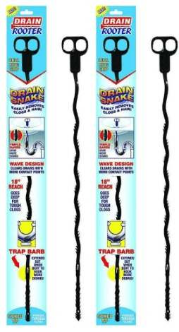 Drain Rooter 301686 Rooter Drain Snake, 19 inch (2 Pack) - Walmart.com