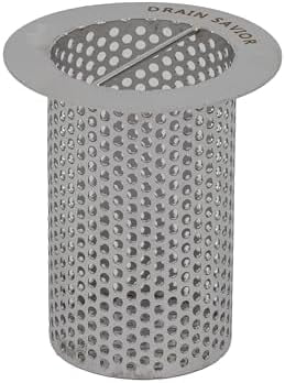 Drain Savior - 3" Commercial Floor Drain Strainer, 4" Tall, Cylindrical ...