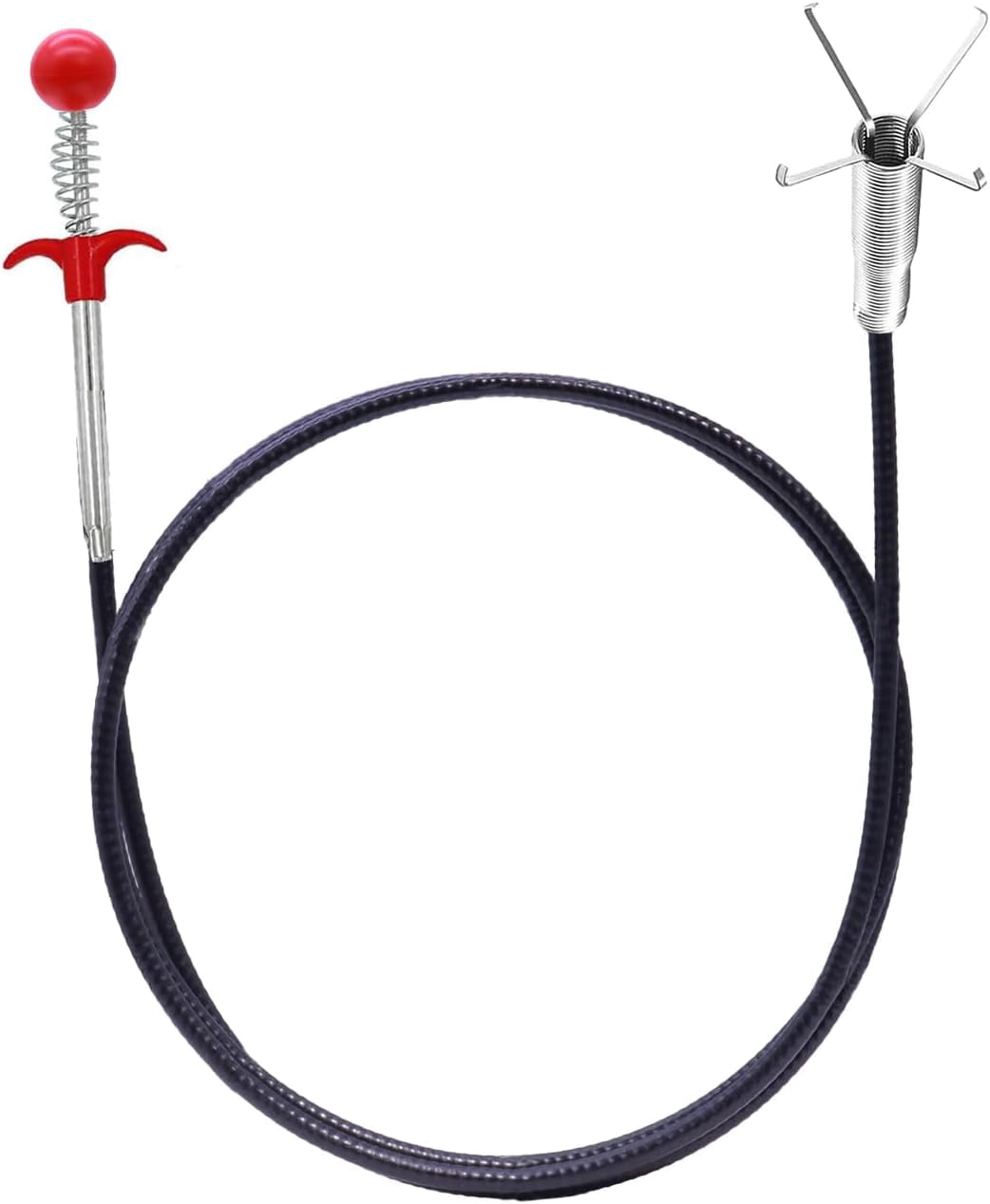 Drain Snake 61 Inch Flexible Claw Grabber Tool with 4 Claws Bendable ...