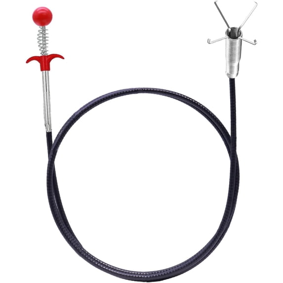 Drain Snake 61 Inch Flexible Claw Grabber Tool with 4 Claws Bendable ...