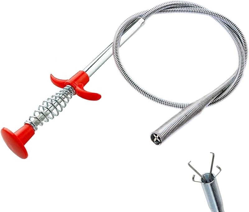 Drain Snake, Drain Clog Remover - Gutter Cleaning Tools Drain Cleaner ...