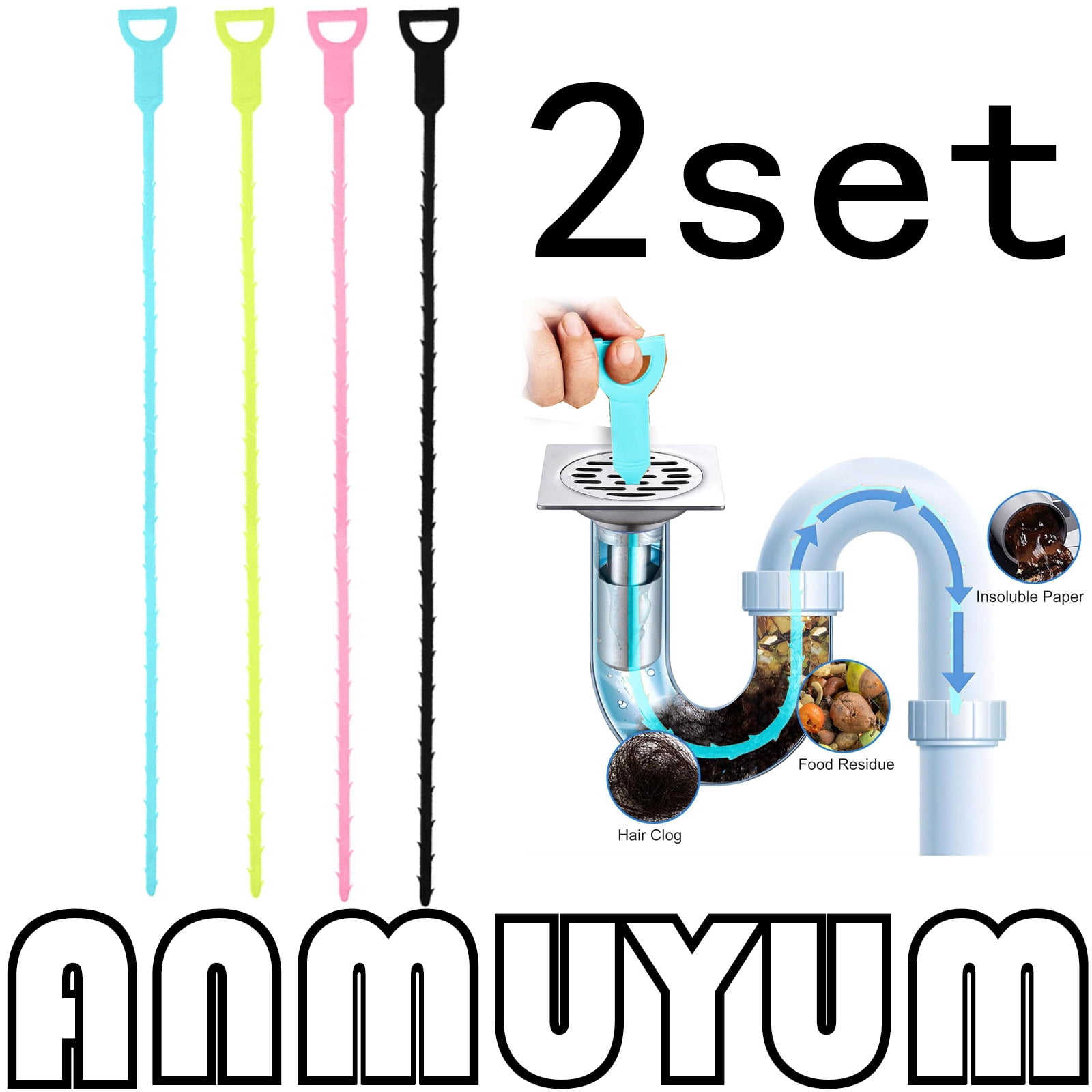 Drain Snake,Drain Clog Remover,Plumbing Snake,Snake Drain Hair Removal ...